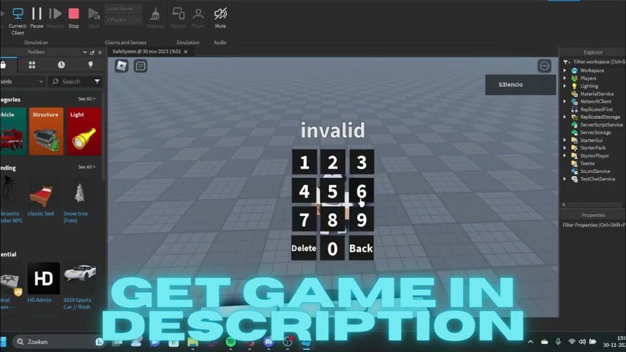 FREE | Advanced Safe System - Roblox Studio - YouTube