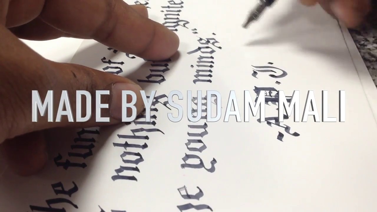 HOW TO WRITE THOUGHT ON PAPER - YouTube