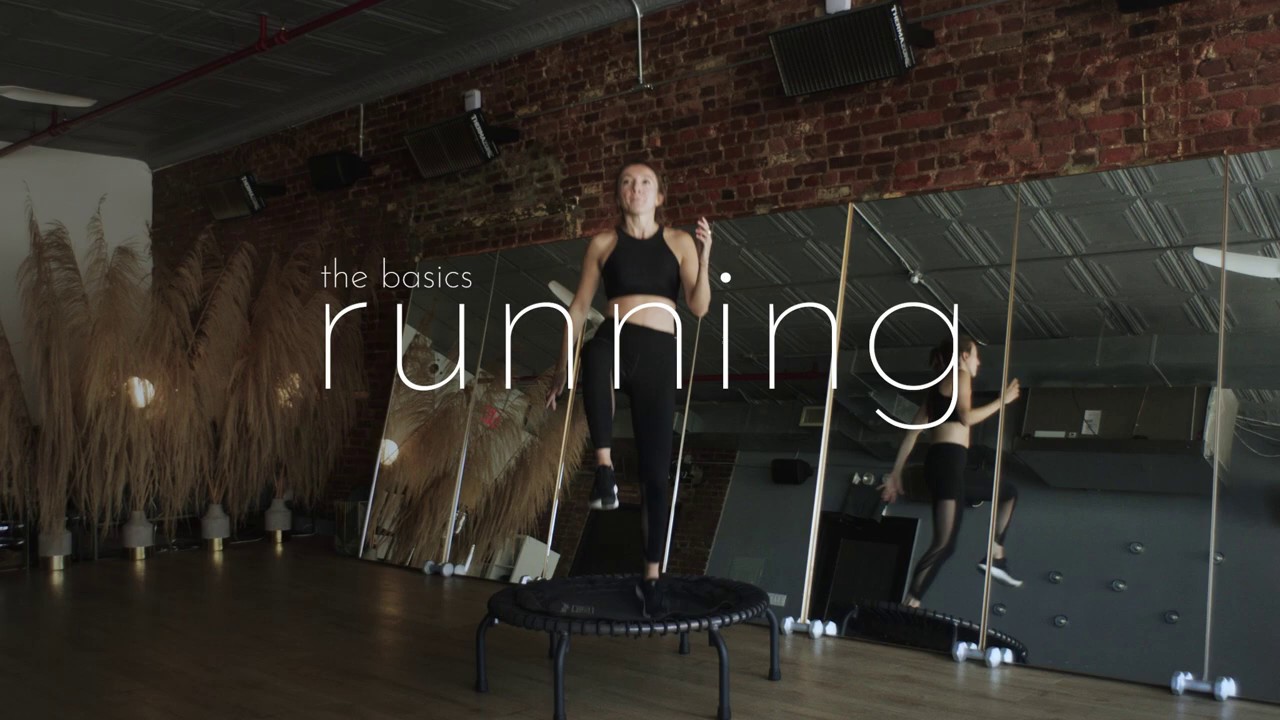 basic trampoline moves - running - YouTube