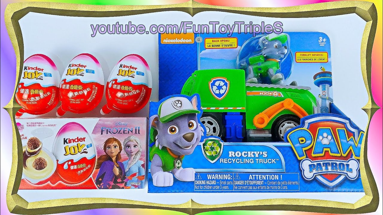 Paw Patrol: Rocky's Recycling Truck & Frozen II's Surprise Eggs ...