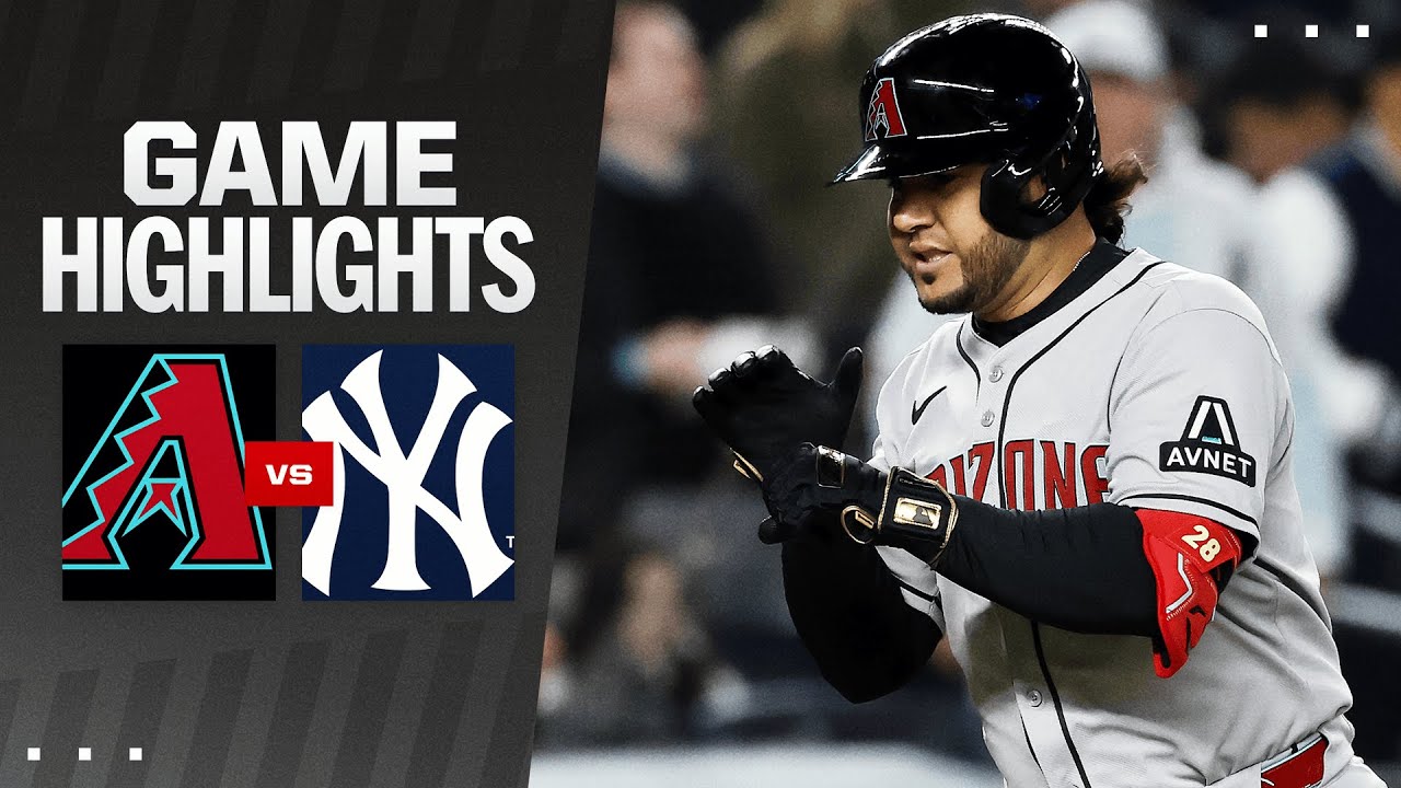 D-backs vs. Yankees Game Highlights (4/1/25) | MLB Highlights - YouTube