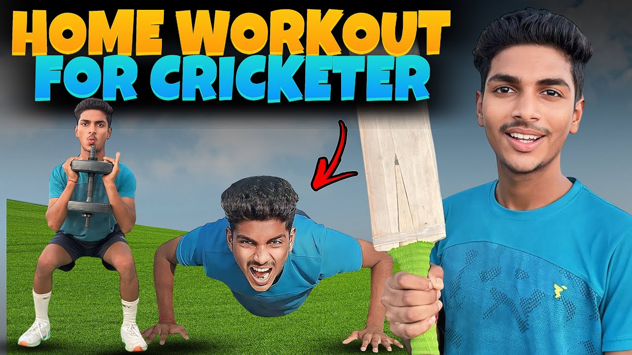 Home Workout For CRICKETER | No Equipment Required | Solo Cricketer ...