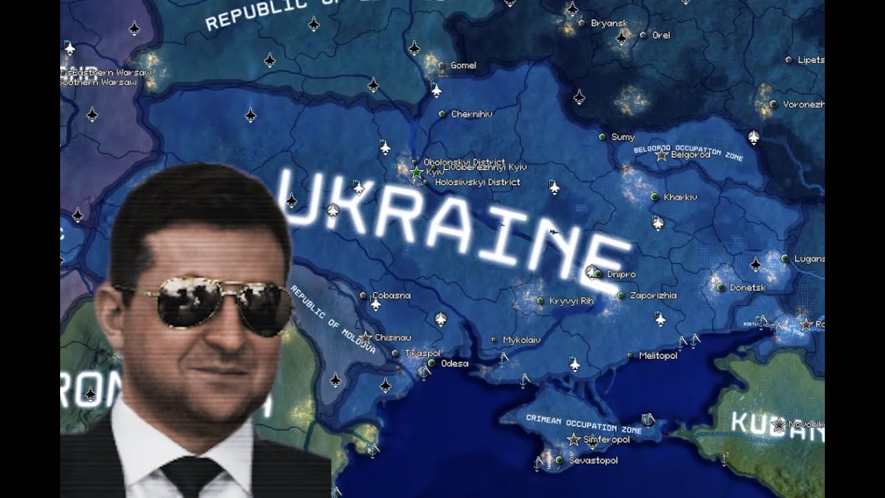 Zelensky's Ukraine POTUZHNO fights off russian invasion in HOI4 The ...