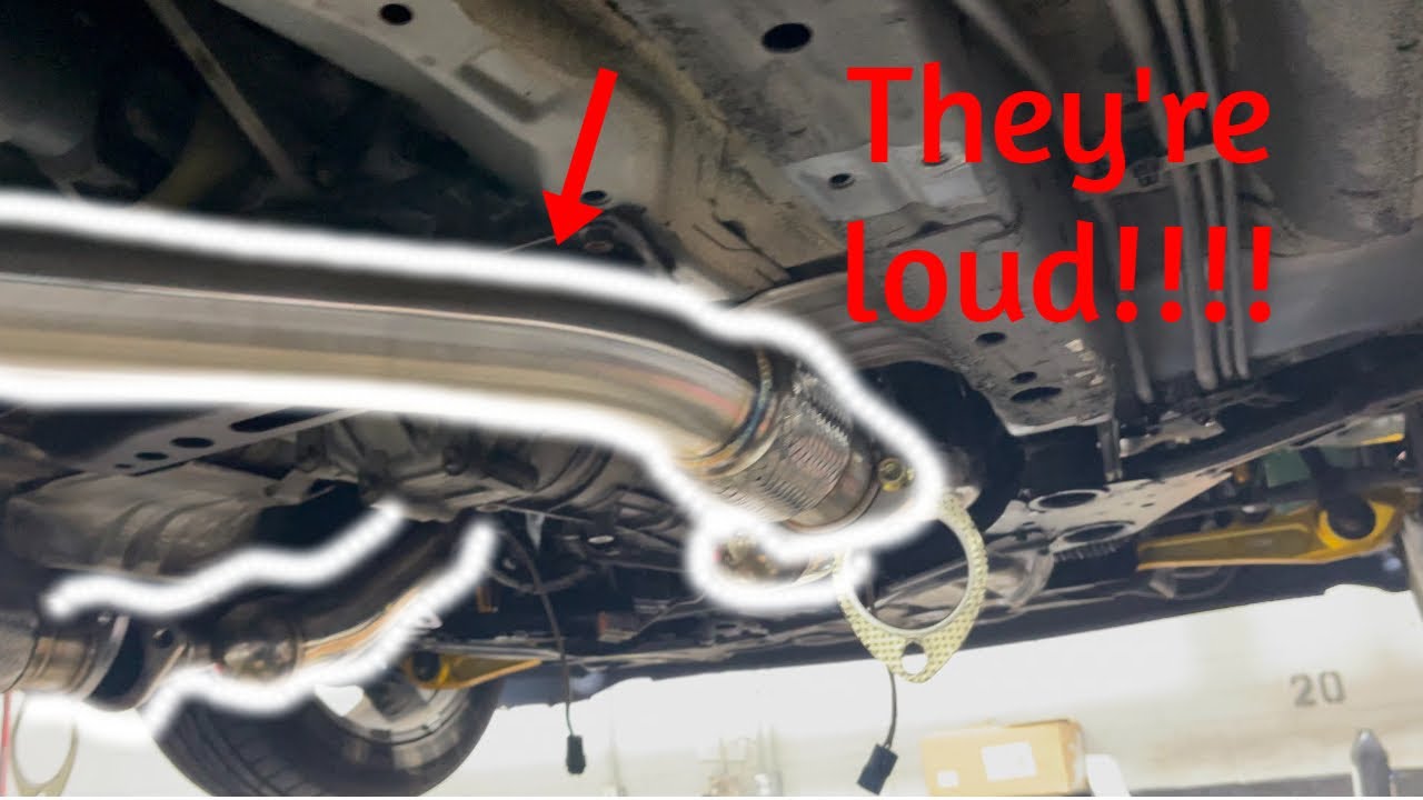 Installing Motordyne ART Pipes and ISR y pipe to my 350z! - YouTube