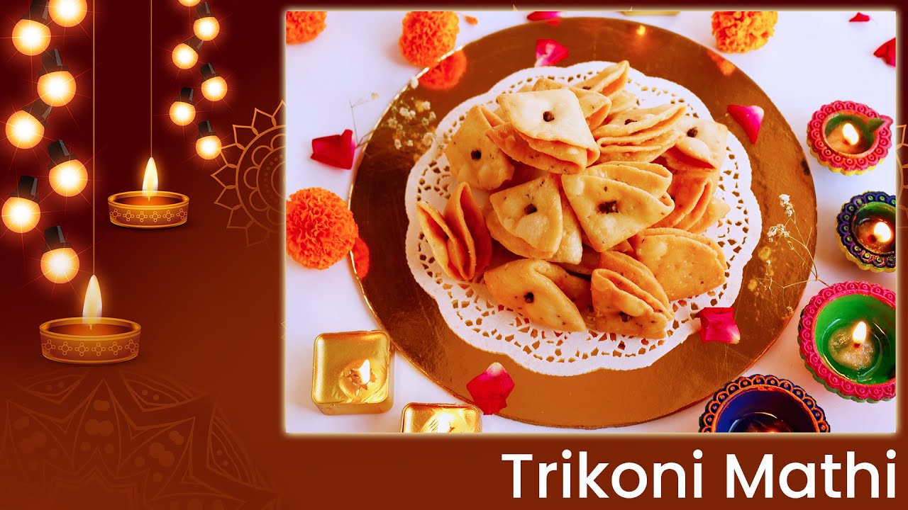 खस्ता Trikoni Matthi Recipe | Diwali Special Mathi | खस्ता त्रिकोण मठरी ...