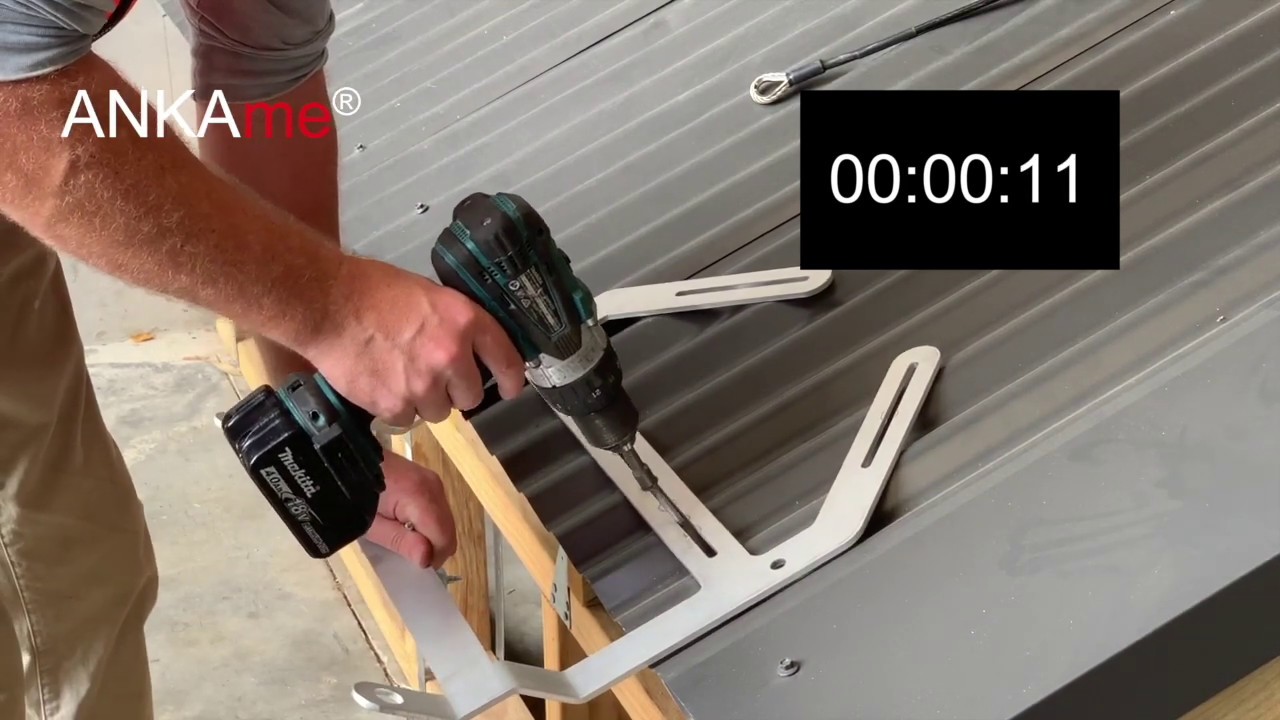 How to Install Temporary Ladder Access Bracket | ANKAme height safety ...