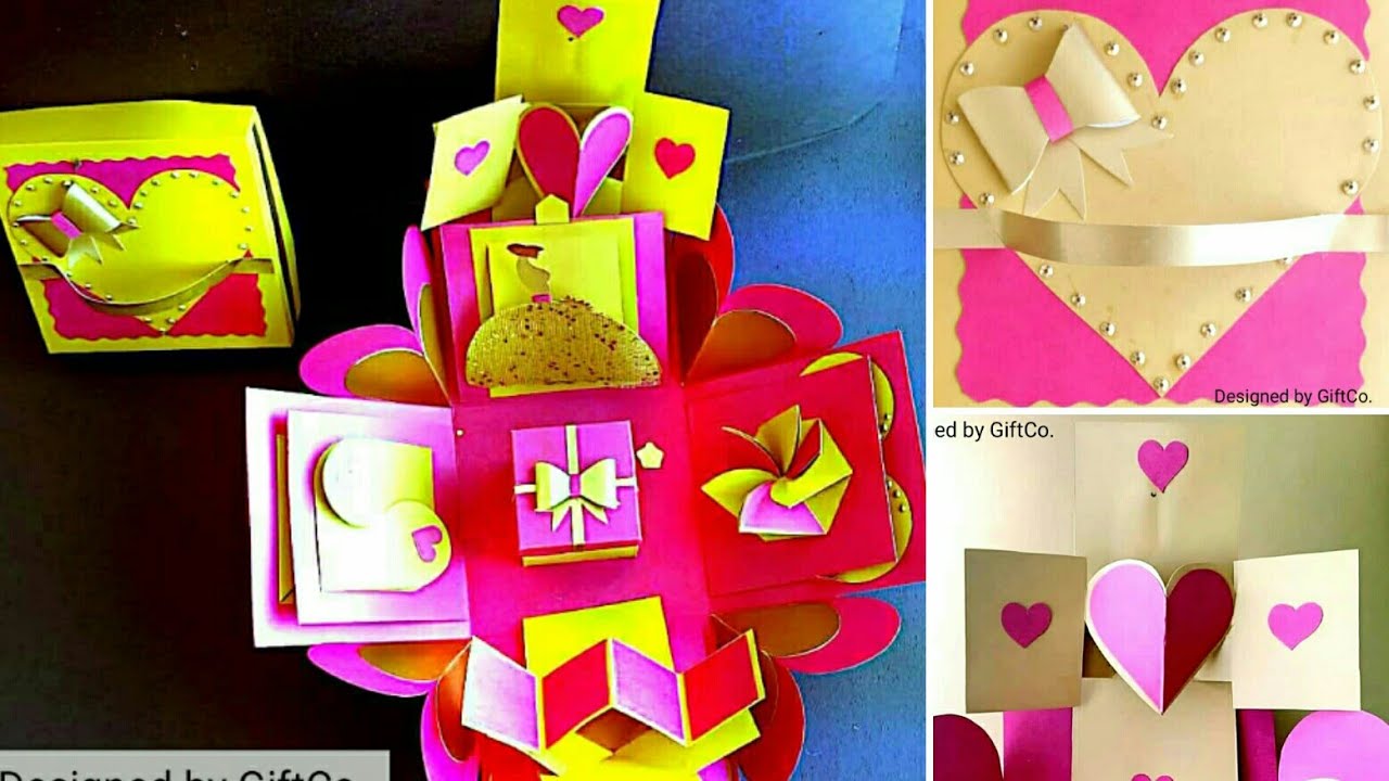 Explosion Box for Bridal Shower - YouTube