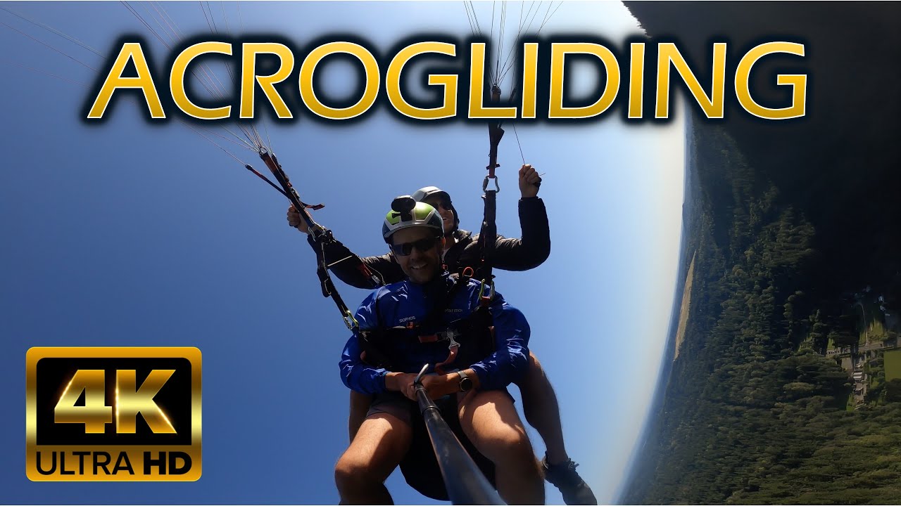 Seattle Paragliding tandem acrobatics flight at Tiger Mountain, WA [4K ...