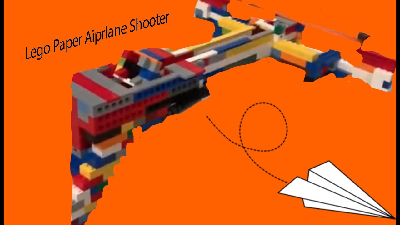 Lego Paper Airplane Launcher Tutorial - YouTube