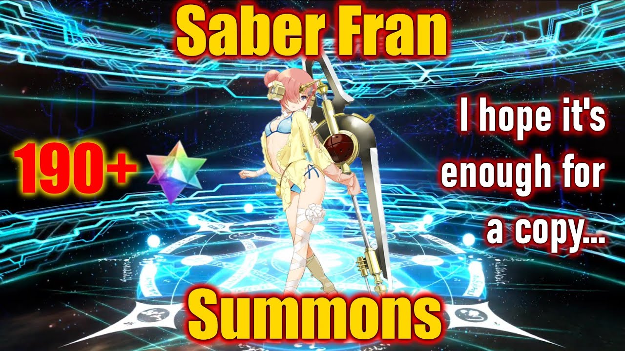 [FGO NA] Rolling for Saber Fran! | A little warm up for the main ...