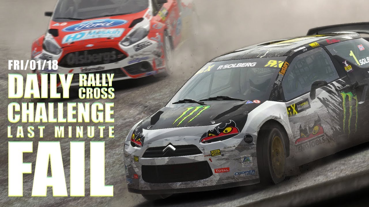 DIRT RALLY daily challenge epic funny fail - YouTube