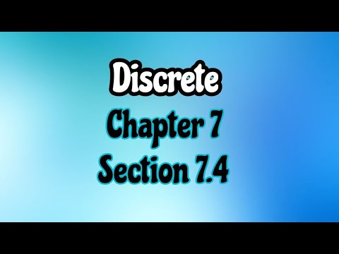 Discrete|ديسكريت sec 7.4 - YouTube