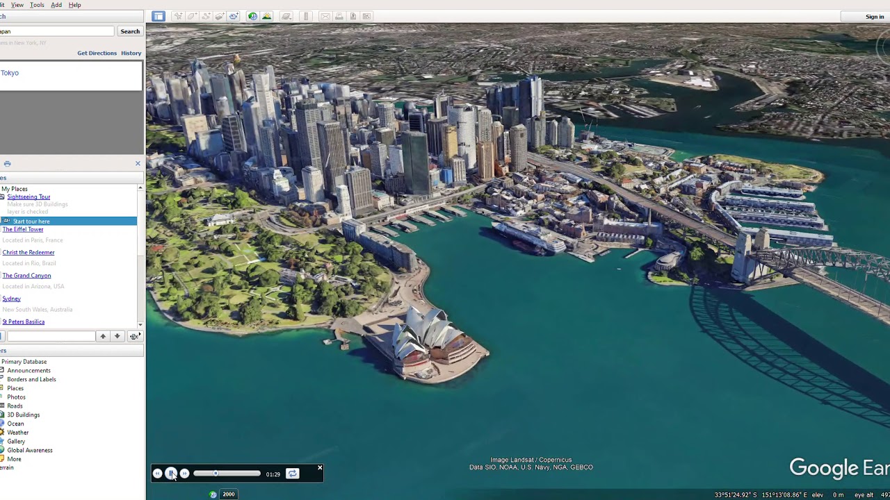 Google Earth Sightseeing Tour - YouTube