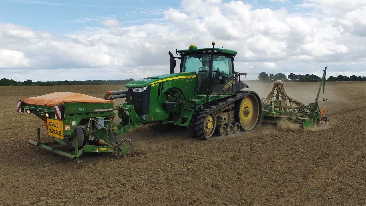 Semis de soja 2016 - John Deere 8360 RT [Nikon & Dji Phantom 3Pro ] - YouTube