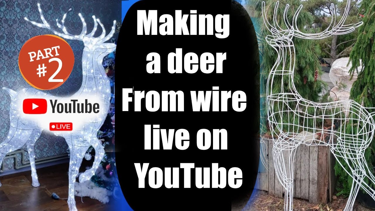 LIVE. How to Make a Wire Deer Sculpture with Your Own Hands | DIY Wire ...
