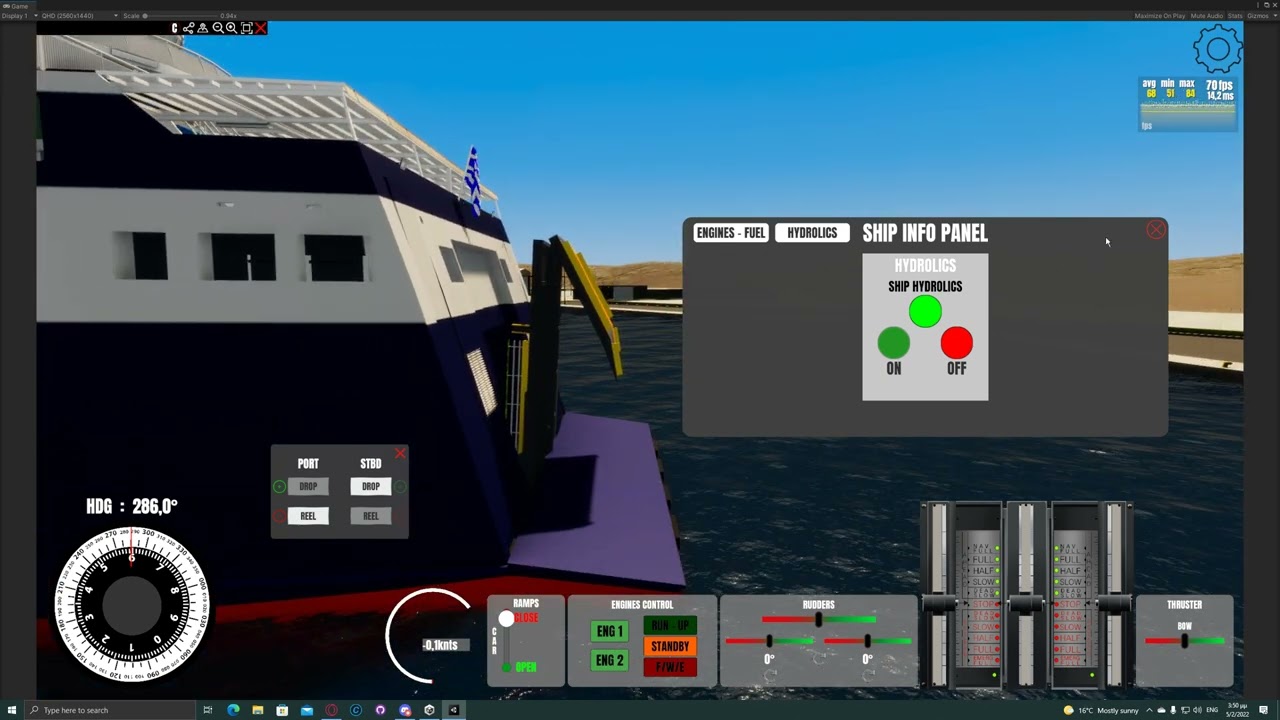 Ship Simulator Realistic - Hydraulics - YouTube