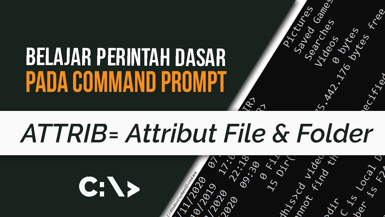 Belajar Command Prompt 30 | Perintah Attrib Pada CMD - YouTube