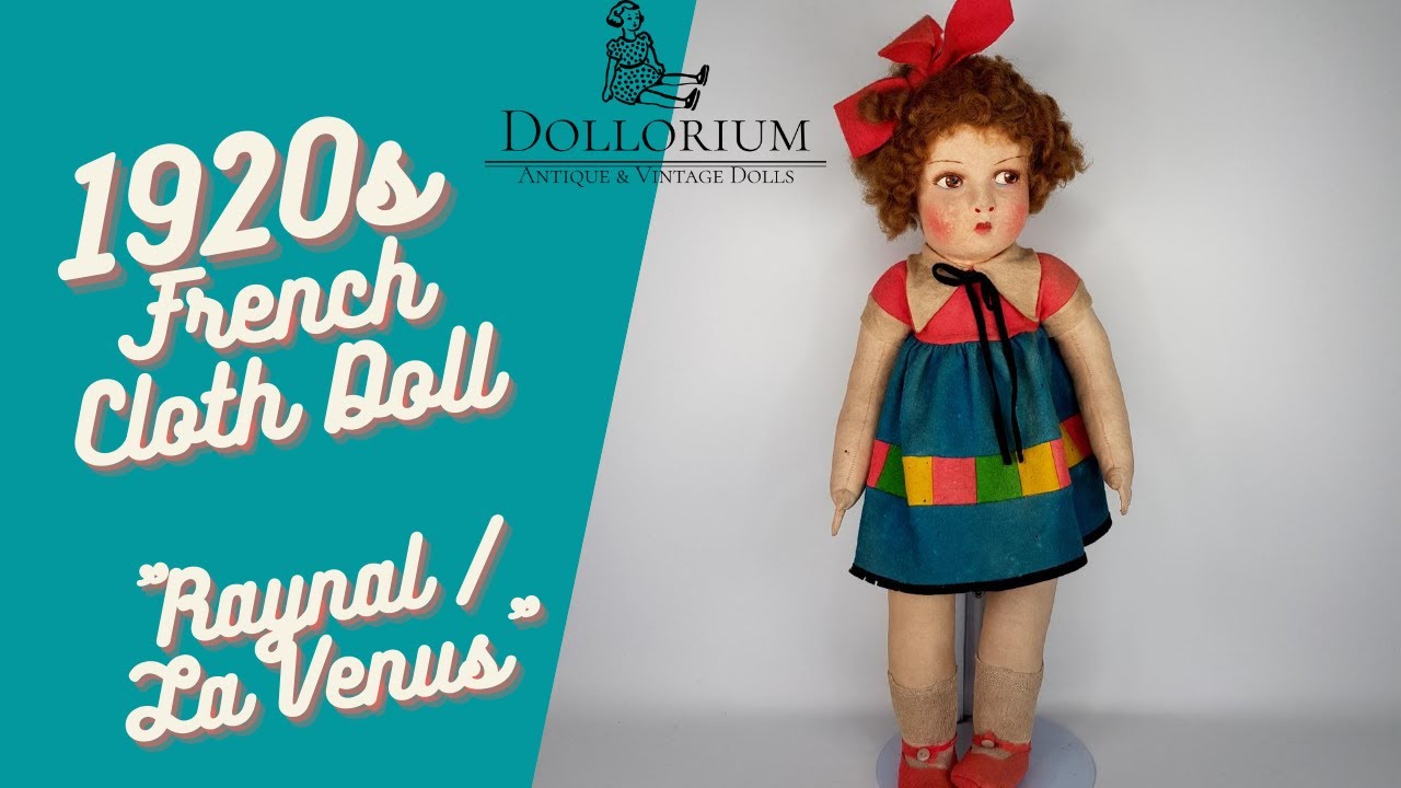1920s Dean's Early Raynal/La Venus Cloth Felt Doll - Antique & Vintage ...