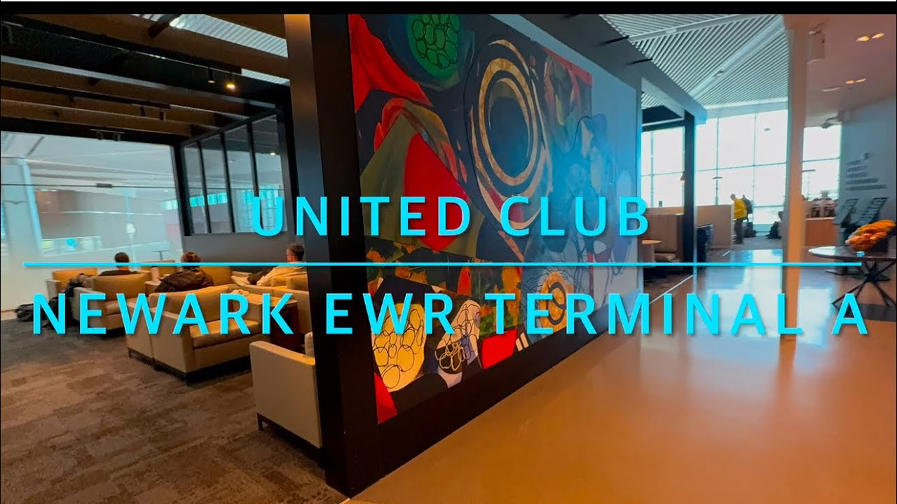 🛫 NEW United Club Newark EWR Terminal A #unitedairlines #unitedclub # ...