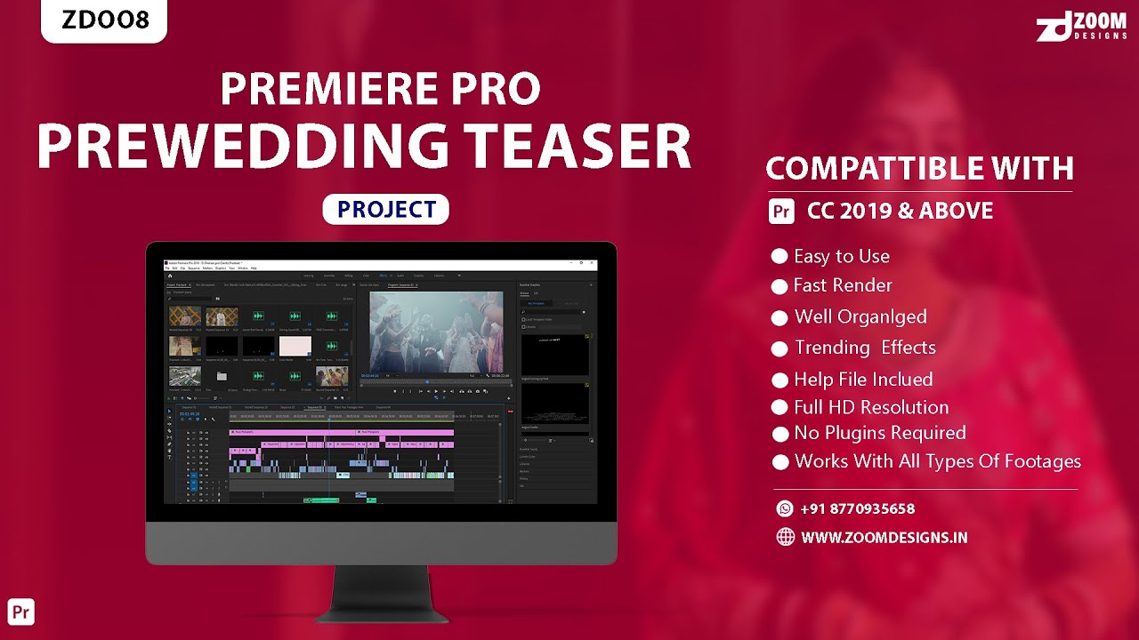 Prewedding Teaser | Pre Wedding Teaser Project Premiere Pro ZD008 # ...