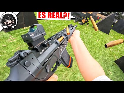 Usé RIFLE REAL en AIRSOFT❓❗️ ME BANEAN❗️ 😱 ▬ Yio Airsoft Gameplay ▬ T191 E&L