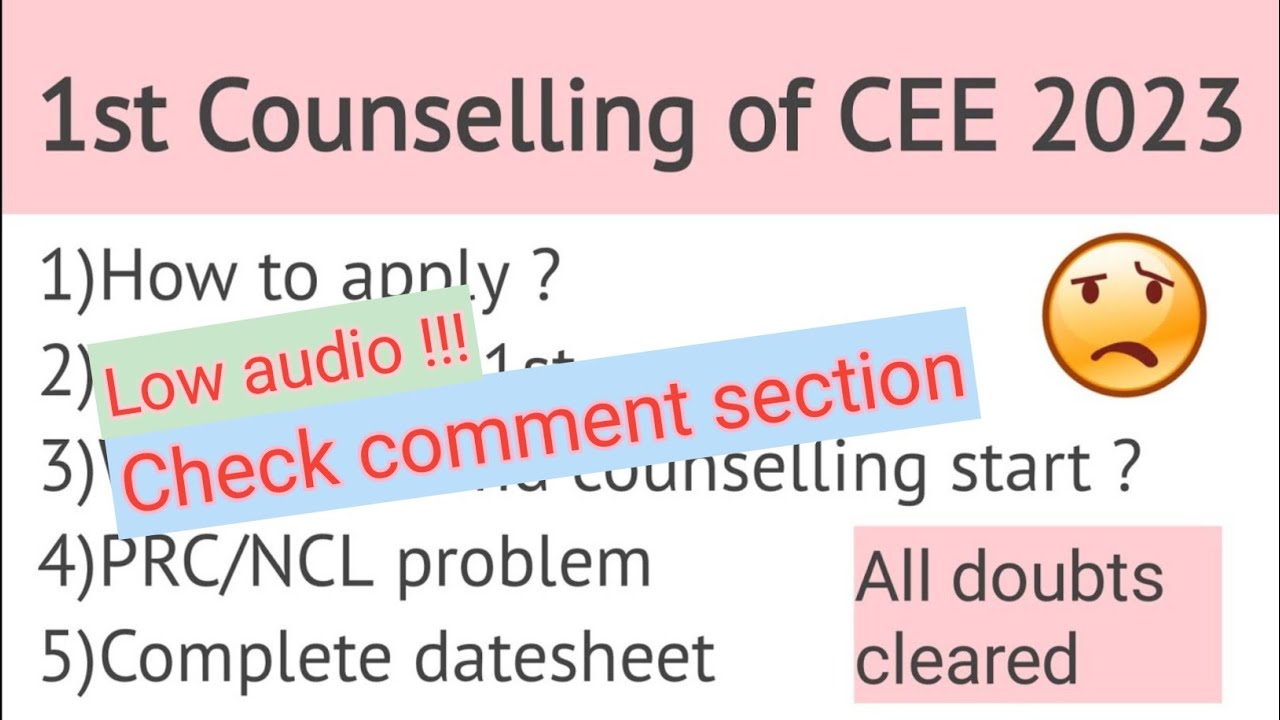 (Link in the description box) CEE 2023 Complete application details ...