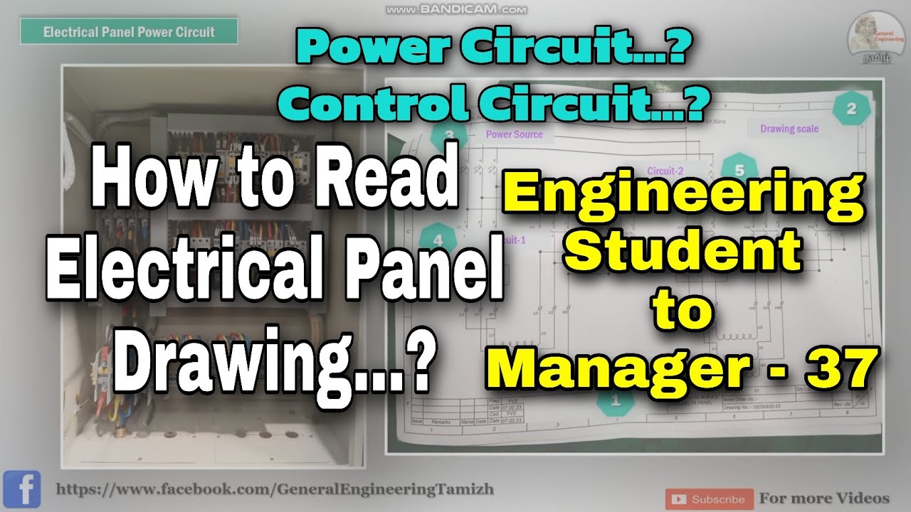 How to read an electrical panel circuit diagram - YouTube