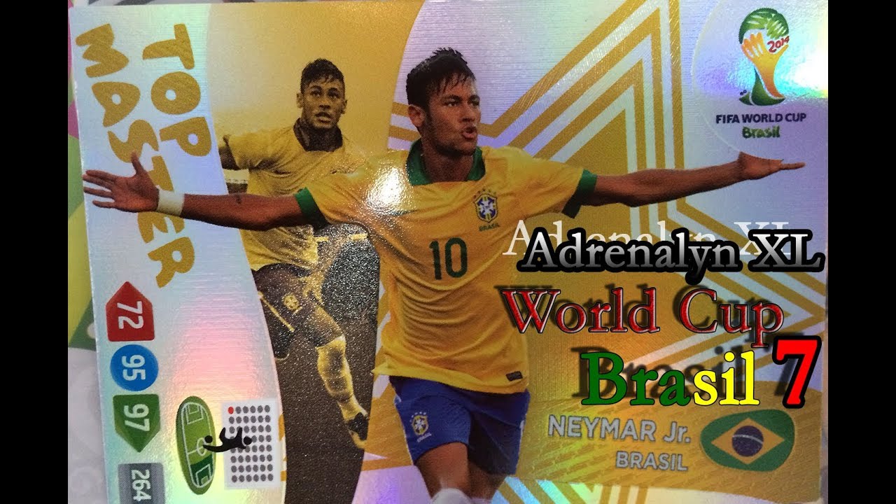 Parte 7 Adrenalyn XL Neymar Top Master abrindo boosters World Cup ...