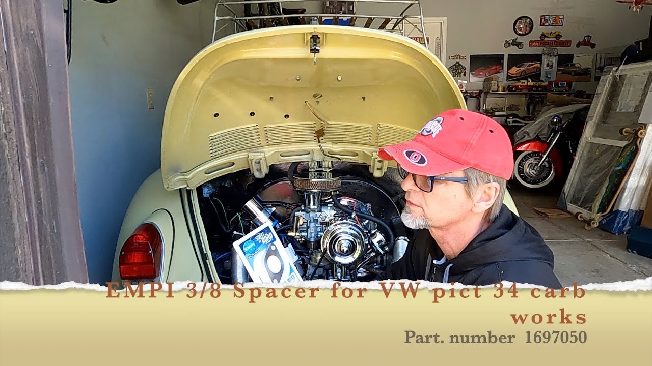 EMPI Spacer for VW carburetor pict 34 - YouTube