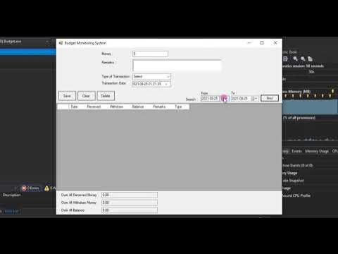 Budget Management System in VB Net Free Full Source Code DEMO - YouTube