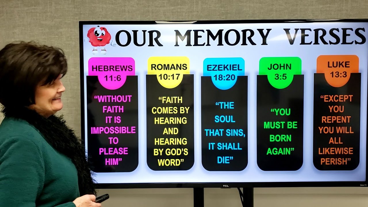 MEMORY VERSES - YouTube