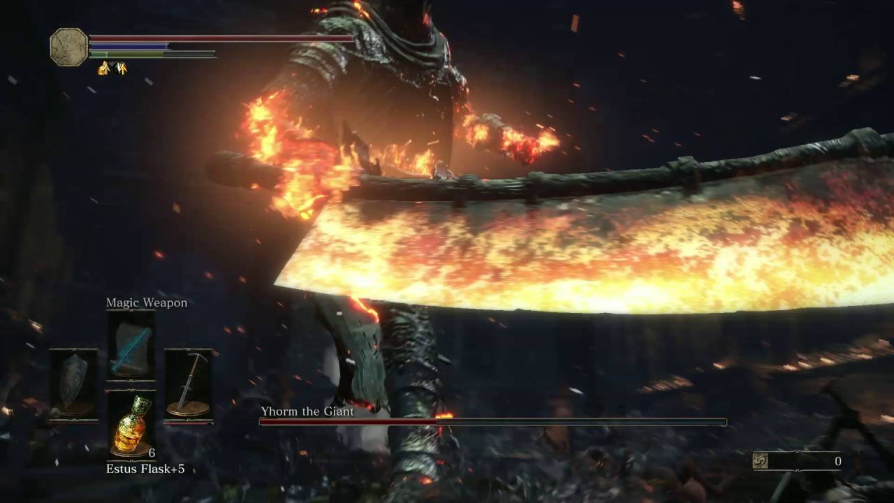 Dark Souls III, Profaned Capital Boss, Yhorm the Giant, AMAZING - YouTube