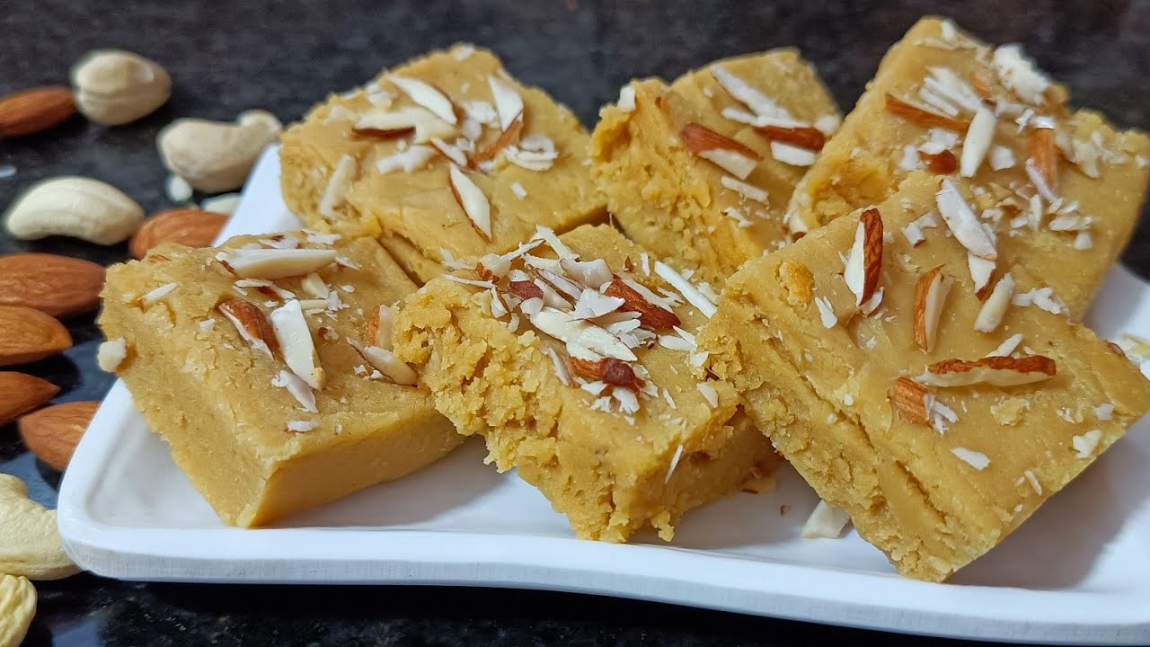 instant milk powder barfi in 10 min only 3 ingredients | instant sweet ...