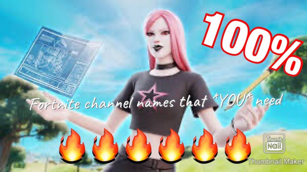 Fortnite channel name *YOU* 100% need! - YouTube