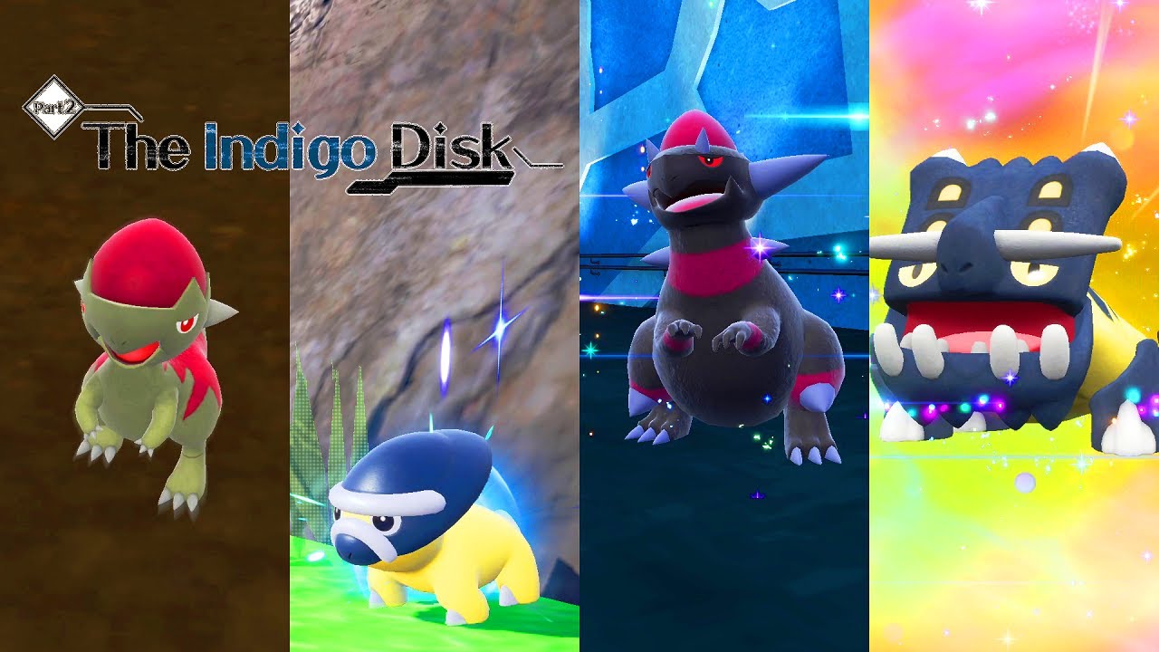 All Shiny Sinnoh Fossil in Pokemon Violet Indigo Disk - YouTube