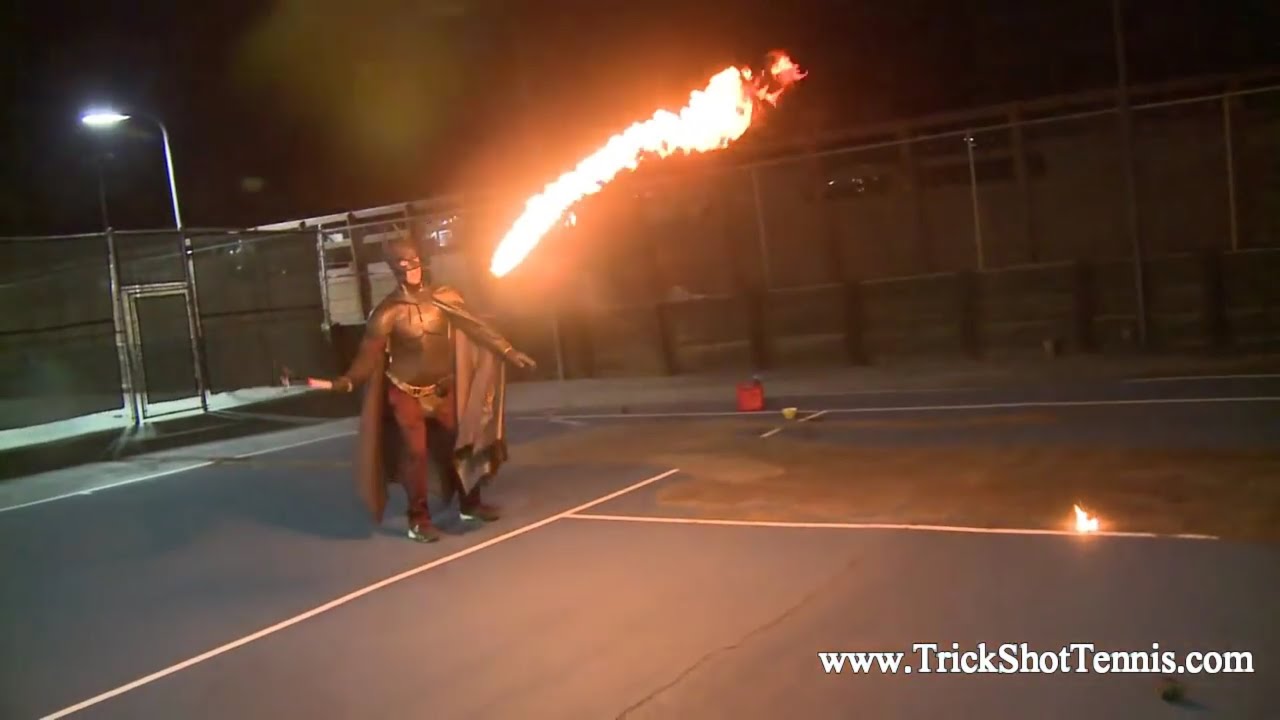 Fireball Tennis DEATHMATCH Trick Shot Tennis - YouTube