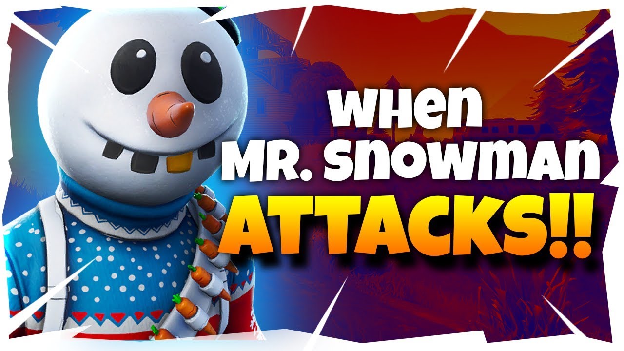 WHEN MR. SNOWMAN ATTACKS! // SUPER END GAME CLUTH (Fortnite Battle ...