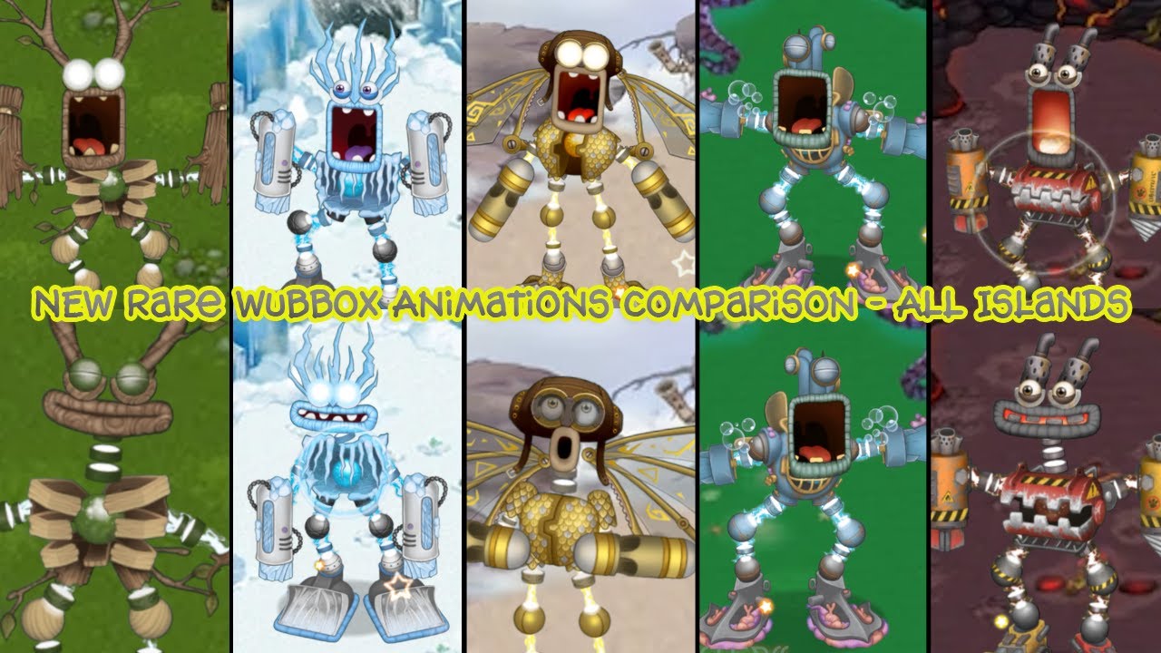 NEW Epic Wubbox Animations Comparison - All Islands (My Singing ...