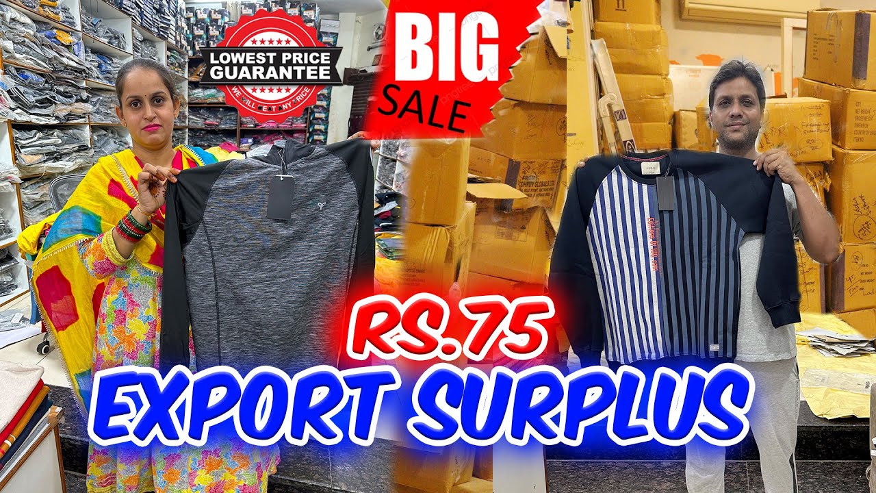 Winter Export Surplus Clothes Big Sale Rs.75 Cheapest Export Surplus ...