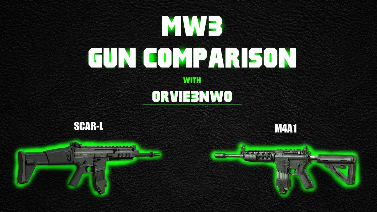 MW3 Gun Comparisons Ep. 5: SCAR-L vs M4A1 [Call of Duty Modern Warfare ...