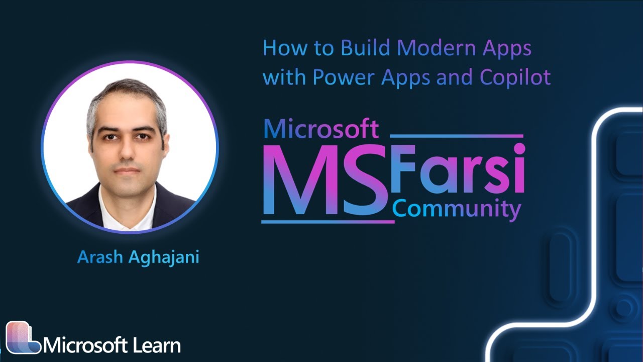 Arash Aghajani - How To Build Modern Apps With PowerApps And Copilot - YouTube