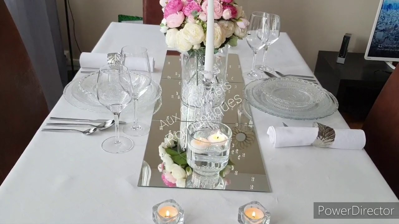 Projet Decoration table romantique - YouTube