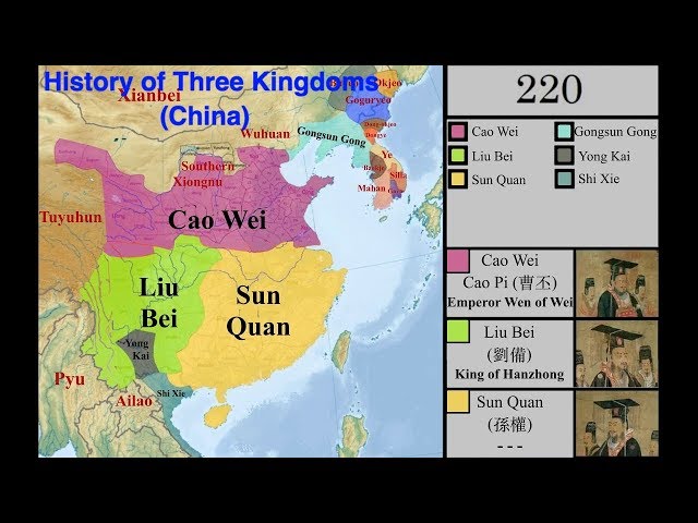 Map Of Three Kingdoms Period Map Of Three Kingdoms Period