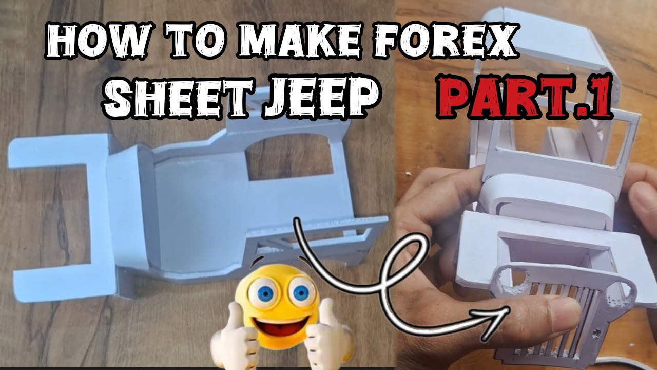 How to make forex sheet Miniature jeep#forex sheet #video#craft#art#diy ...
