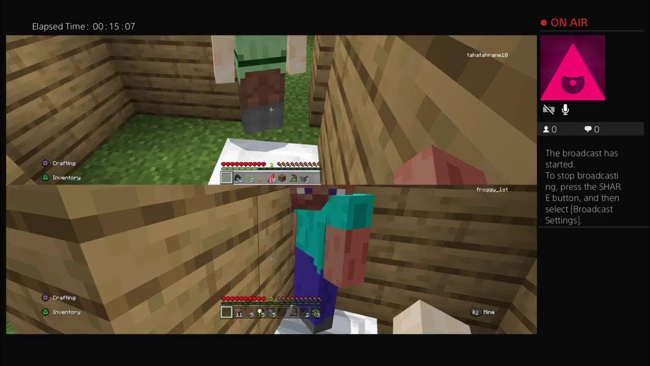 Minecraft split screen ep1 - YouTube