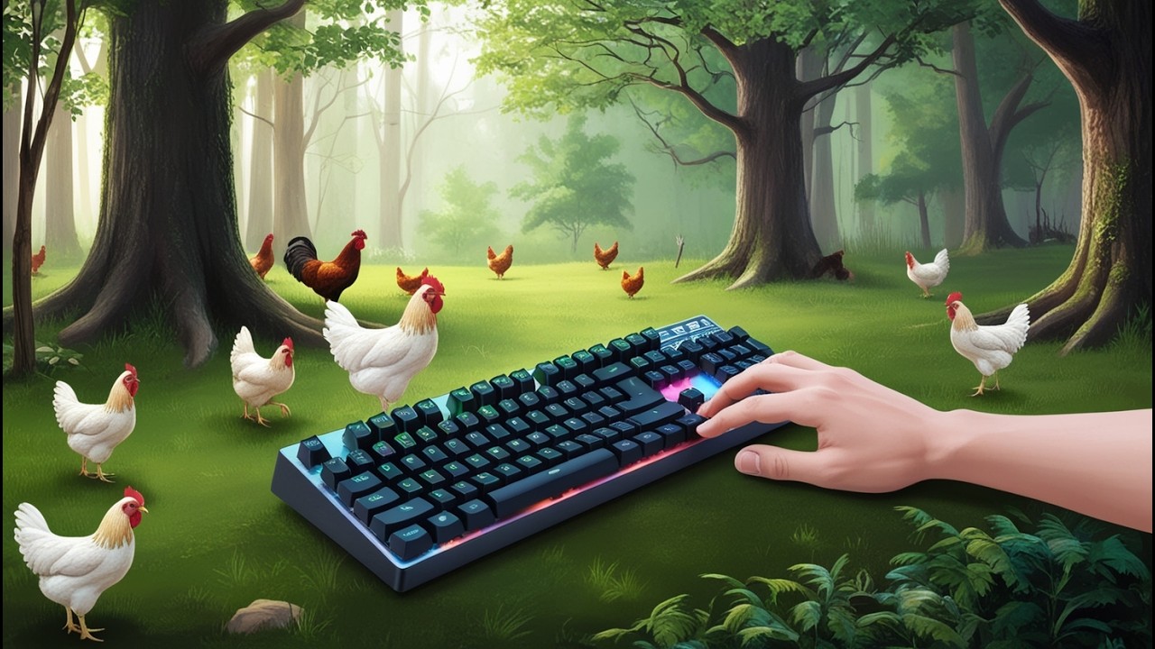 ASMR Nature Typing Sounds | Relaxing Mechanical Keyboard with Birds ...