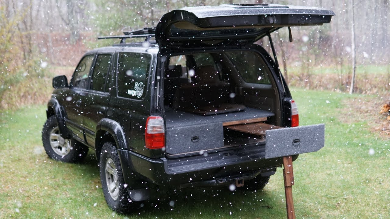 '99 4Runner Camping Table Build Out - YouTube