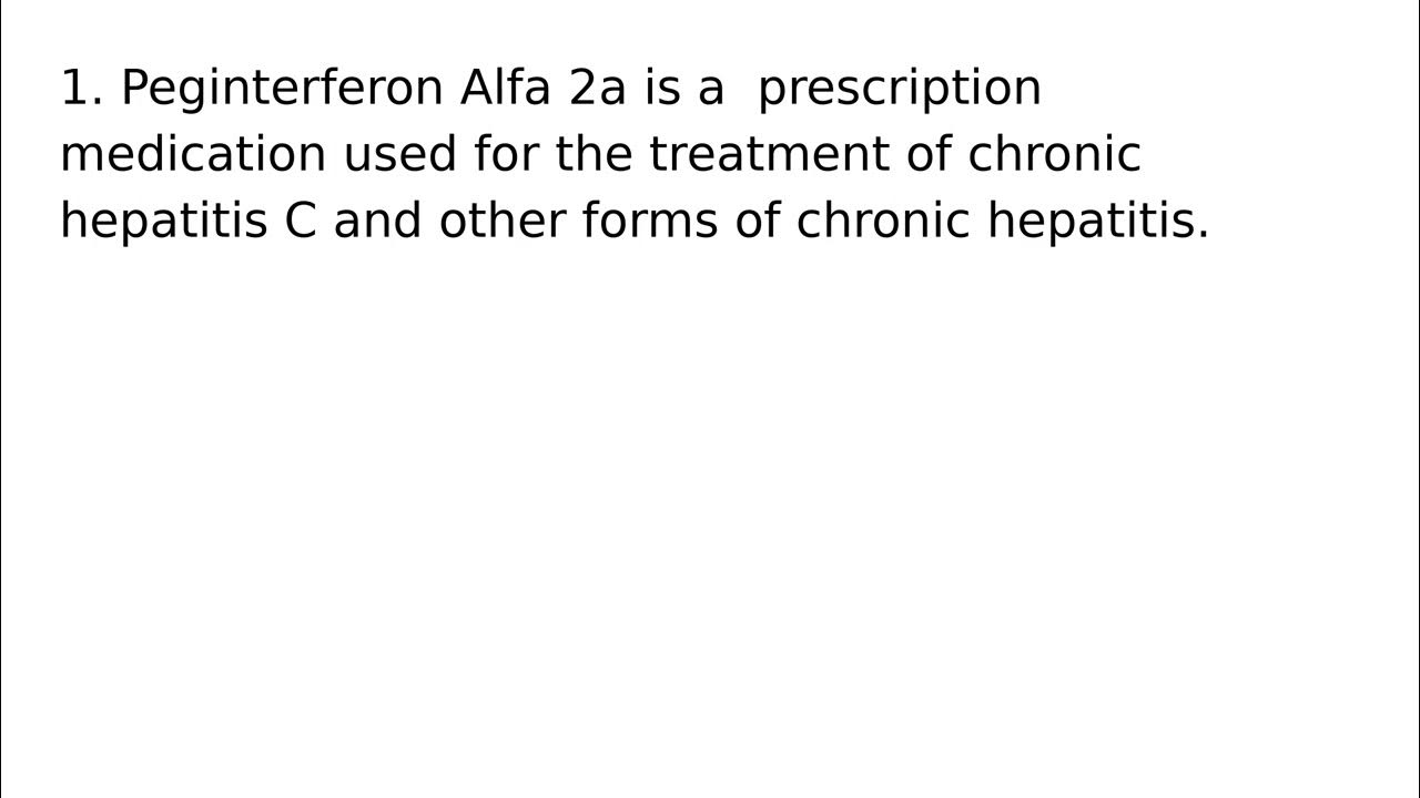 #Peginterferon Alfa 2a #drug #medication #uses #medical #words #terms # ...