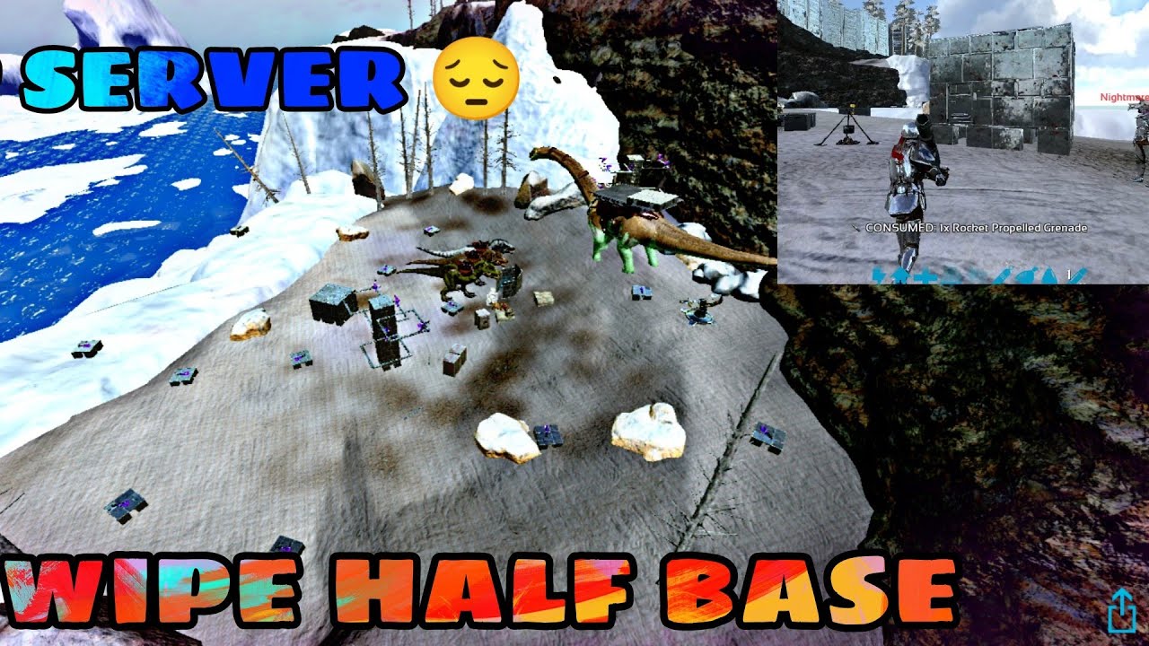 [ ARK MOBILE ] PVP WIPE HALF BASE RIP SERVER - YouTube