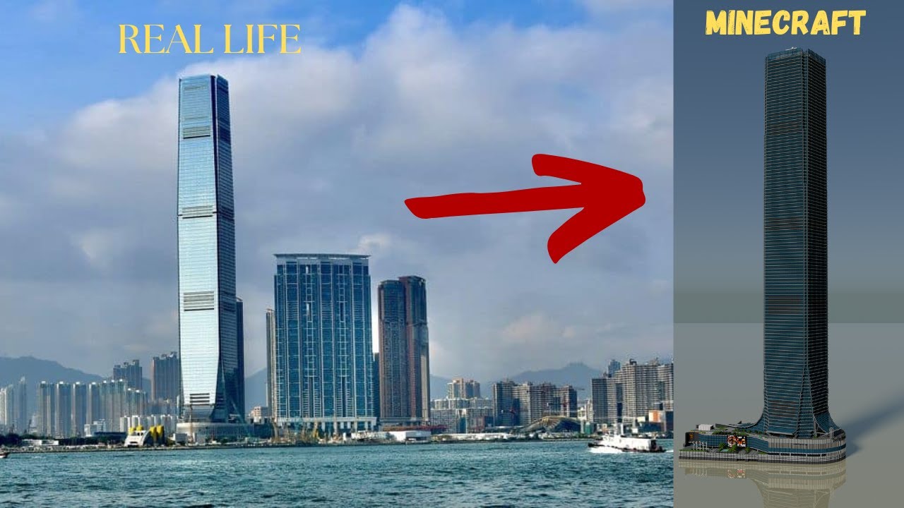 Hong Kong's tallest building in Minecraft! 🇭🇰 - Build Timelapse - YouTube